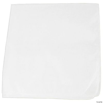 Mechaly 12 Pack of Blank Cotton Solid White Bandanas for Men and Women ...