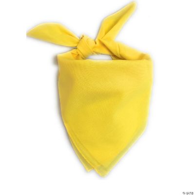 Mechaly Lightweight Soft Cotton Scarf Neckerchief (Plain Yellow ...
