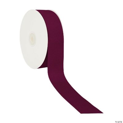 LaRibbons 1 1/2" Textured Grosgrain Ribbon - Wine - 100 Yard Roll ...