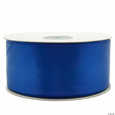 2" x 50 yards Royal Blue Single Face Satin Gift Ribbon - Pack of 5 ...