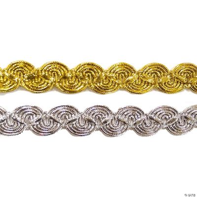 3/4" x 20 Yards Metallic Ric Rac Passementerie Trim Pack Of 5 ...