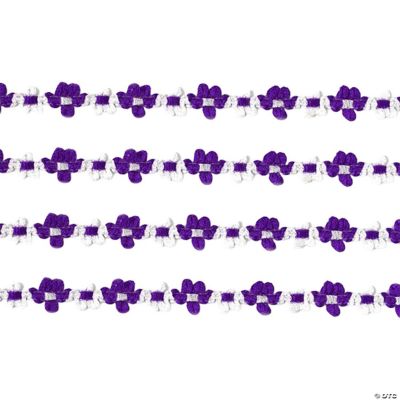 1/2" x 25 Yards Purple French Rococo Ribbon Trim Pack of 5 | Oriental ...