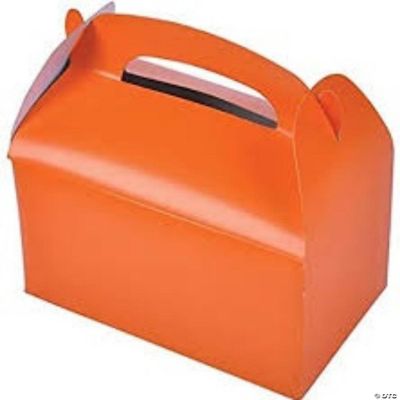 Edge Collections - Orange - Solid Color Treat Boxes | Oriental Trading