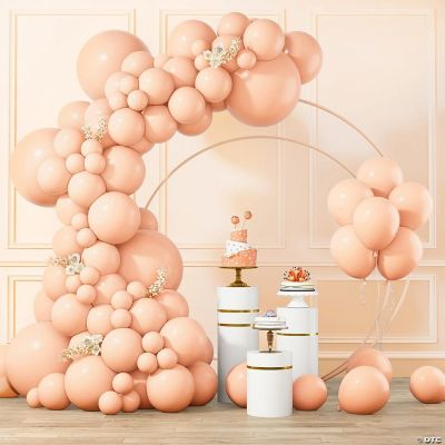 Pastel Peach Balloon Set 105pcs Balloons in 4 Sizes for Showers ...