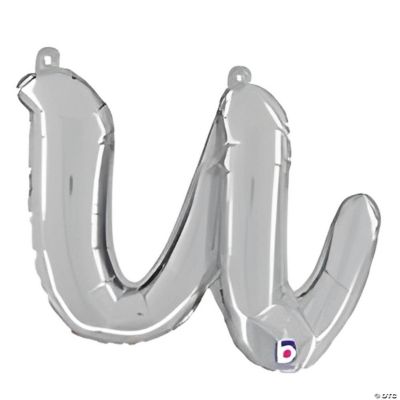 Betallic - 14" - Silver Foil Letter u Balloon | Oriental Trading