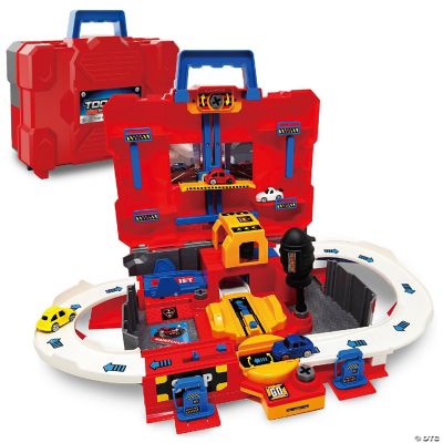 Crazy Truck Tool Box Garage Playset, 4 Vehicles with Car Wash ...