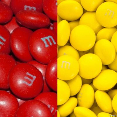 750 Pcs Red & Yellow M&M's Candy Milk Chocolate (1.5 lb) | Oriental Trading