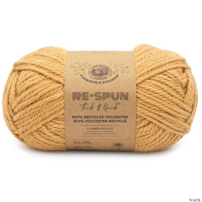 Lion Brand Re-Spun Thick & Quick Yarn-Squash | Oriental Trading