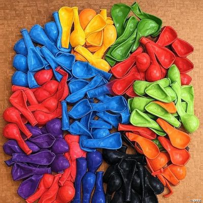 Assorted Latex Balloons 96 pcs 12” for Birthday, Wedding & Holiday ...