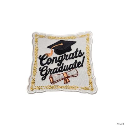 Patch Party Club (1-pc) 3" Congrats Graduate Embroidered Patch for DIY ...