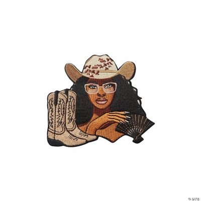 Patch Party Club (1-pc) 4" Cowgirl Glam Embroidered Patch for DIY Hats ...