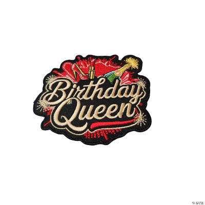 Patch Party Club (1-pc) 4" Birthday Queen Embroidered Patch for DIY ...