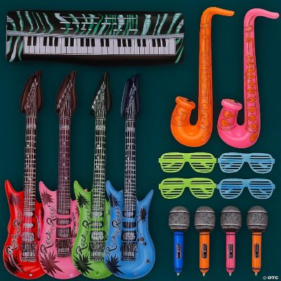 Musical Instrument Balloons 14-Piece for 70s, 80s & 90s Disco, Hip-Hop ...