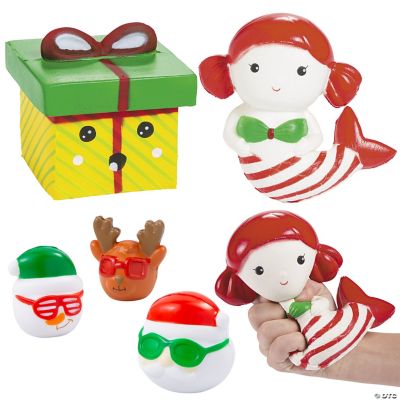 Christmas Slow-Rising Foam Squishy Toy Assortment - 18 Pc.