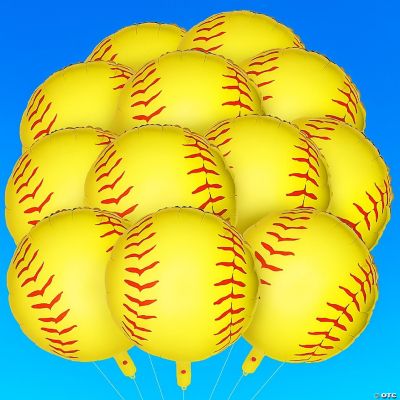 Softball Party Foil Balloons for Sports-Themed Birthday & Shower Party ...