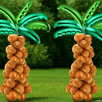 Coconut Palm Tree Balloon Kit Hawaiian Balloons 122pcs for Tropical ...