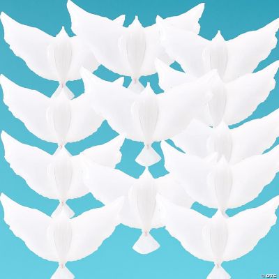 36” Large White Peace Balloons, Foil Pigeon Bird Balloons 11 pcs for ...