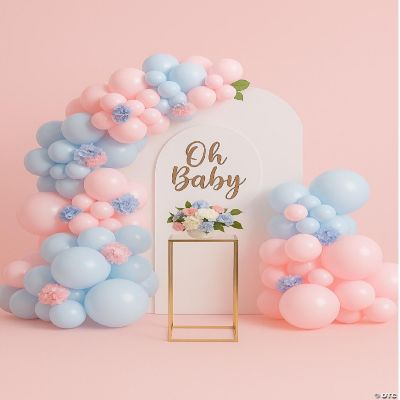 Gender Reveal Balloon Arch Kit with Pink & Blue Balloons 134pcs for ...