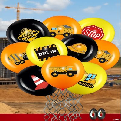 Construction Balloons, 12-Inch Yellow Balloons 42Pcs for Birthday Party ...