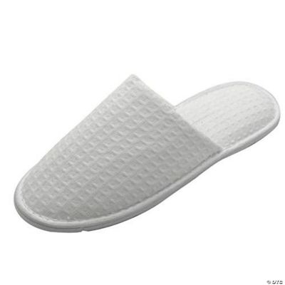 Closed Toe Waffle Spa Slippers Bulk Hotel Unisex Slippers for Women and ...