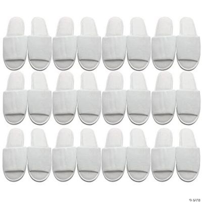Open Toe Terry Spa Slippers Bulk Hotel Unisex Slippers for Women and ...