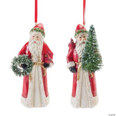 Edge Collections - Red and White - Santa Cardinal Bird Ornaments ...