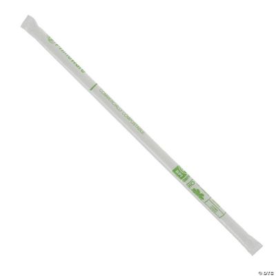 Edge Collections - 10.25" - Clear - Jumbo Cellulosic Compostable Straws ...