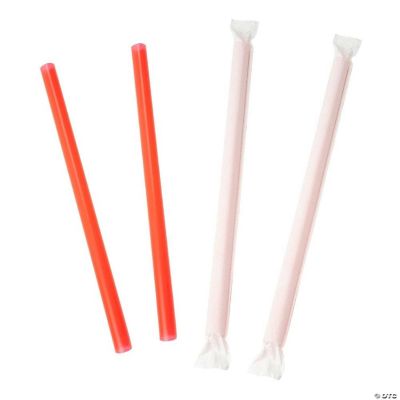 Edge Collections - 85" - Colossal Red Paper Wrapped Straws! | Oriental ...