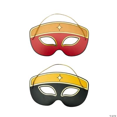 Edge Collections - Multicolor - Ninja Party Masks With Gold Foil ...