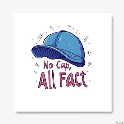 No Cap, All Fact Gallery Wrapped Canvas by Dancing Littles Jungle ...