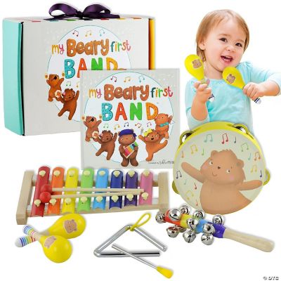 My Beary First Band Musical Instruments Gift Set, Includes Storybook ...