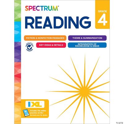Spectrum Grade 4 Reading Workbook, Reading Comprehension, 4th Grade ...