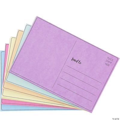 48 Pack 6 Assorted Colors Mailable Postcards 6" x 4" for Mailing ...