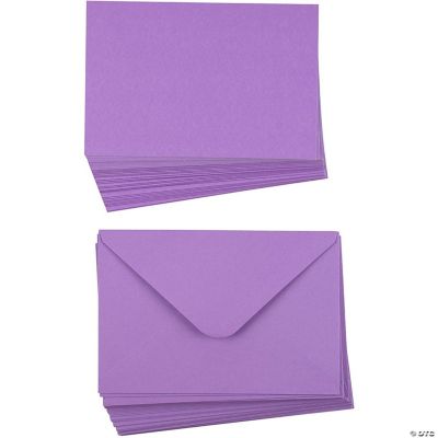 48-Pack Plain Purple Greeting Cards and Envelopes for All Occasions (4 ...