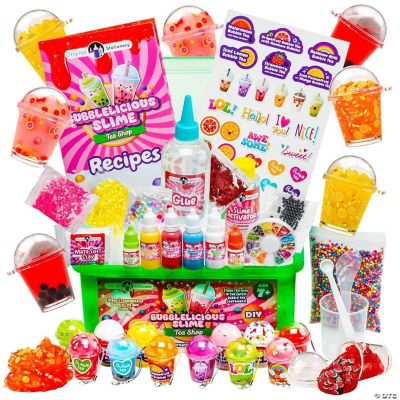 Bubblelicious Slime Tea Shop, Cute Bubble Tea Slime Set with Slime ...