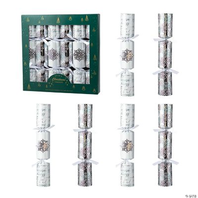 Glitzhome 6PK 2"D X 12.00"H Christmas Snowflake Party Cracker ...