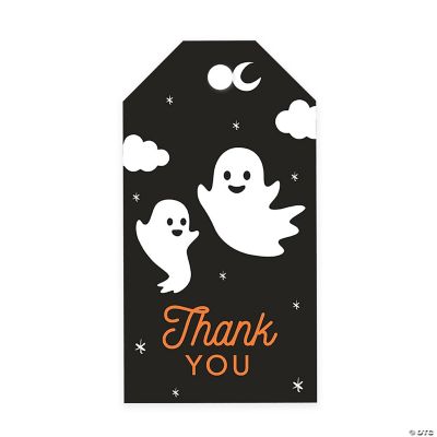 100PCS Cute Ghosts Halloween Gift Tags | Oriental Trading