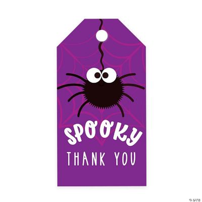 100PCS Spooky Cute Spider Halloween Tags | Oriental Trading