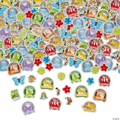 3/4" – 1 1/2" Bulk 300 Pc. Rainforest VBS Self-Adhesive Foam Shapes ...