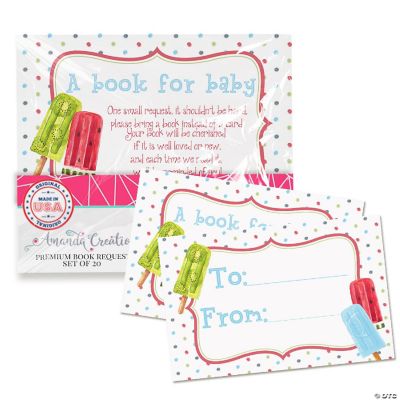Popsicle Bring a Book Cards by AmandaCreation 20ct | Oriental Trading