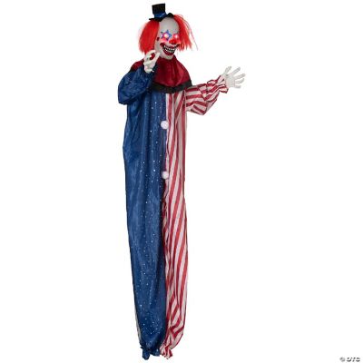 Edge Collections - 6' - Red - Motion-Activated Clown Animatronic ...
