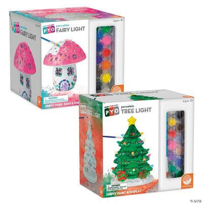 Paint Your Own Porcelain Fairy & Tree Lights: Set of 2