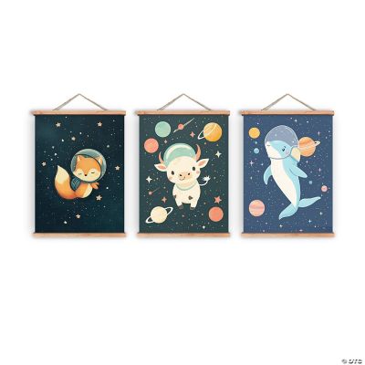 Starborn Safari Set of 3 Magnetic Wood Frame Hanger by Dancing Littles ...