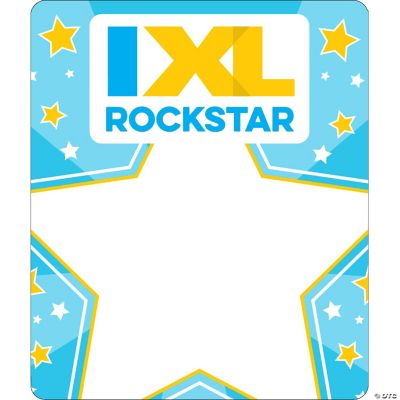 IXL 24 Rockstar Badges, Gold Star Stickers for Kids Awards, Classroom ...