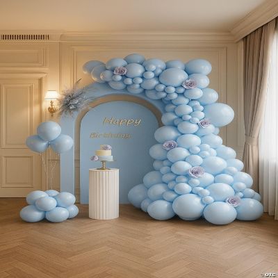 Light Blue Balloon Set Mixed Sizes 84 Pc for Garland Arch, Baby Showers ...