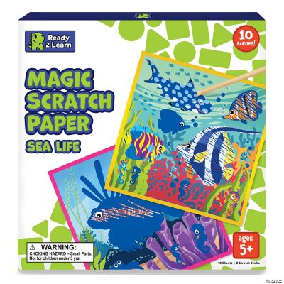 READY 2 LEARN Magic Scratch Paper, Sea-Life | Oriental Trading