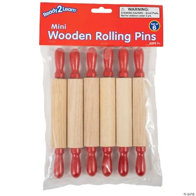 READY 2 LEARN Mini Wooden Rolling Pins - Set of 6 | Oriental Trading