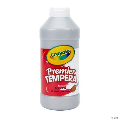 Crayola Premier Tempera Paint, 16 oz, Silver | Oriental Trading