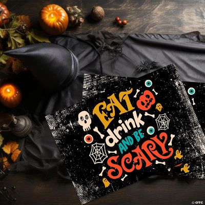 12"x18" Halloween Placemats, Cute Eat Drink And Be Scary, 8Pcs ...