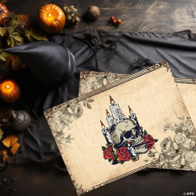 12"x18" Halloween Placemats, Gothic Glamour 8Pcs Disposable Cardstock ...